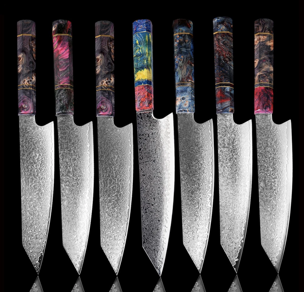 coloured chef knives