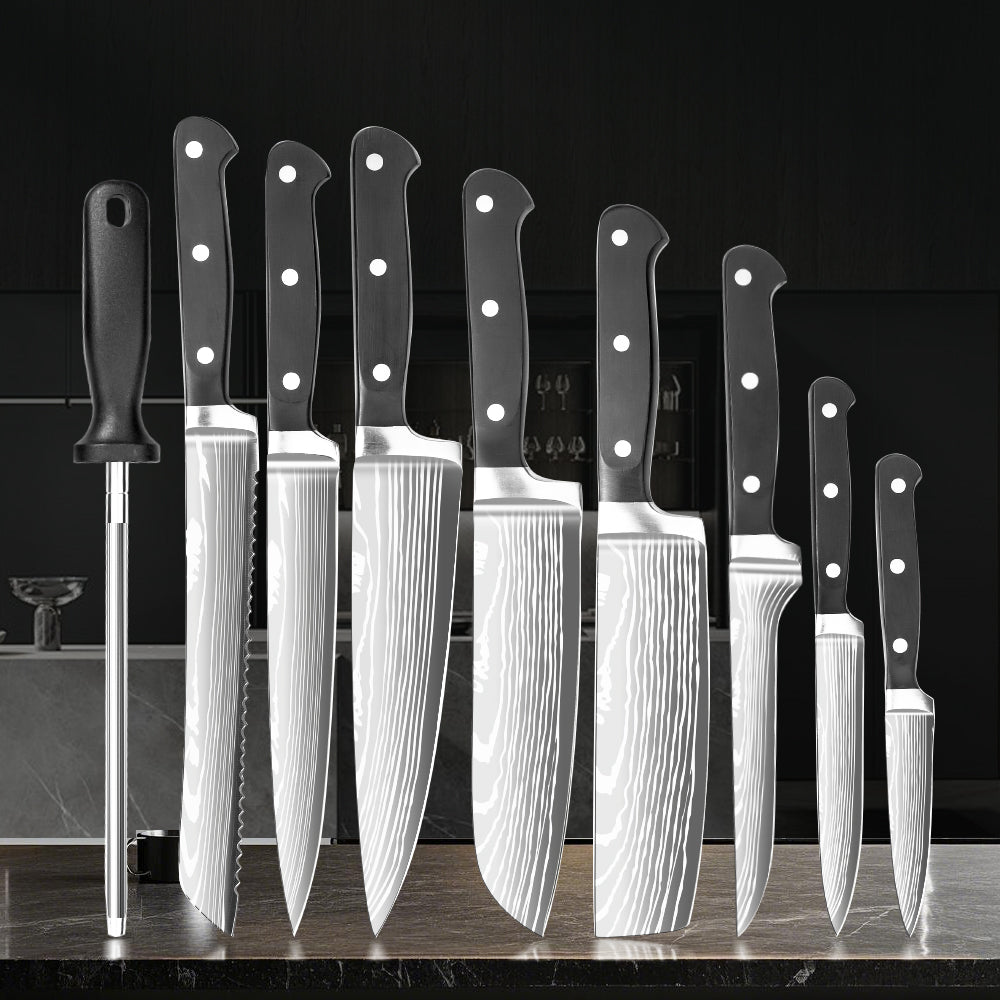 Kitchen Knife set with Sharpener – KogamiSteel